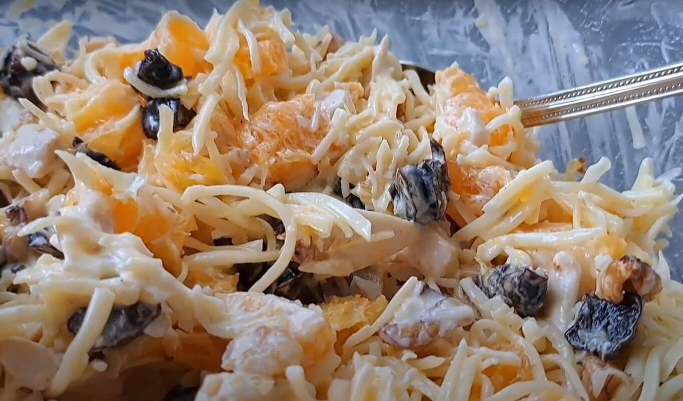 Paprasta ir skanu. Salotos "Švelnumas" su graikiniais riešutais ...